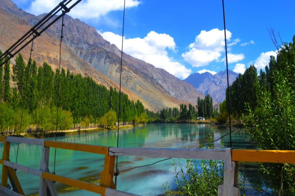 Turquoise waters of Phandar of Ghizer Valley Gilgit Baltistan